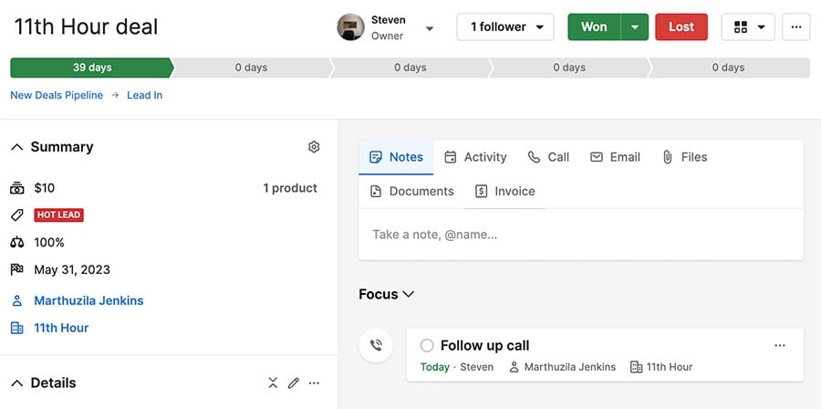 Leads vs. deals - Knowledge Base | Pipedrive
